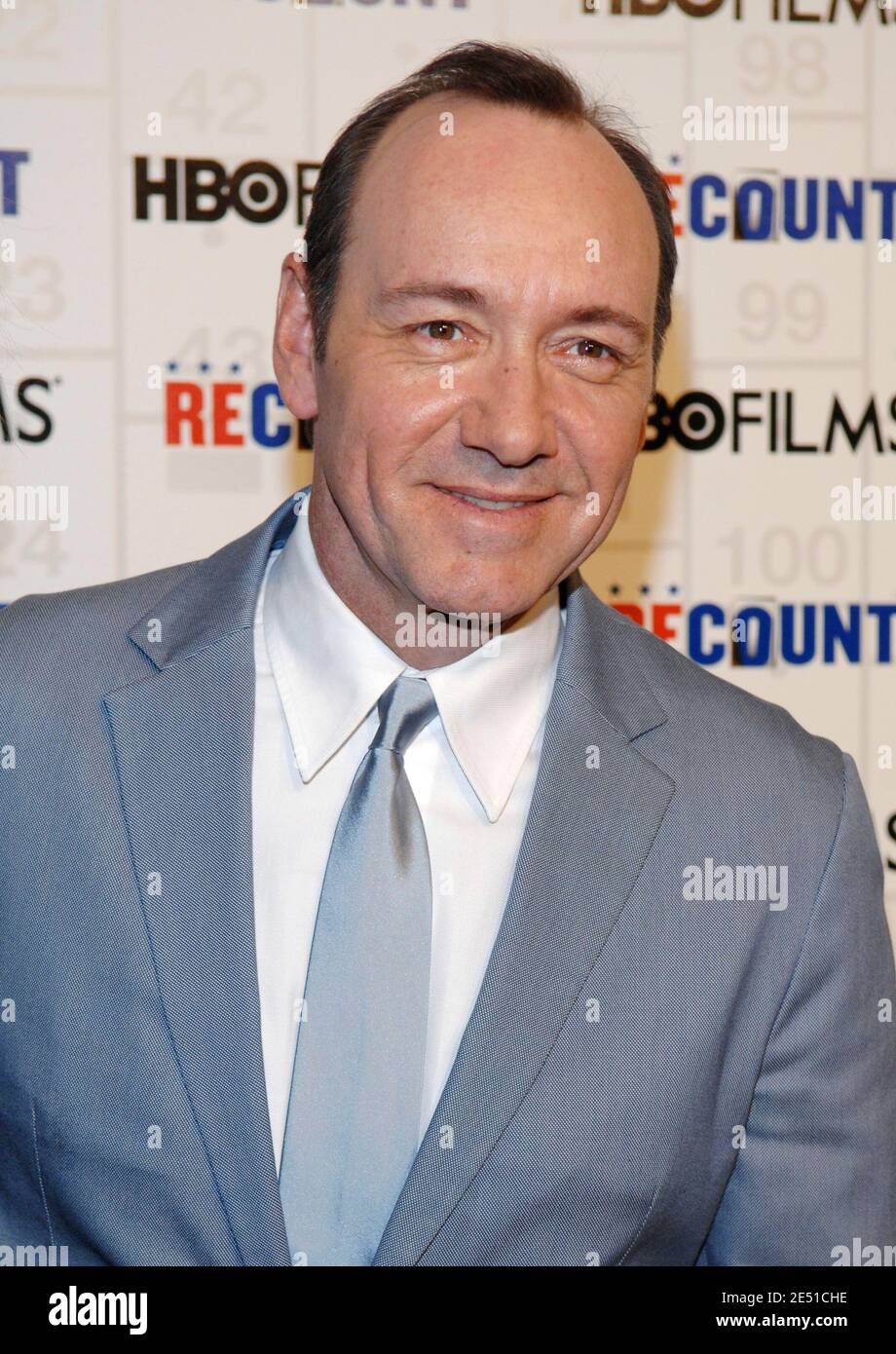 Actor Kevin Spacey poses at the premiere of the HBO films release ...