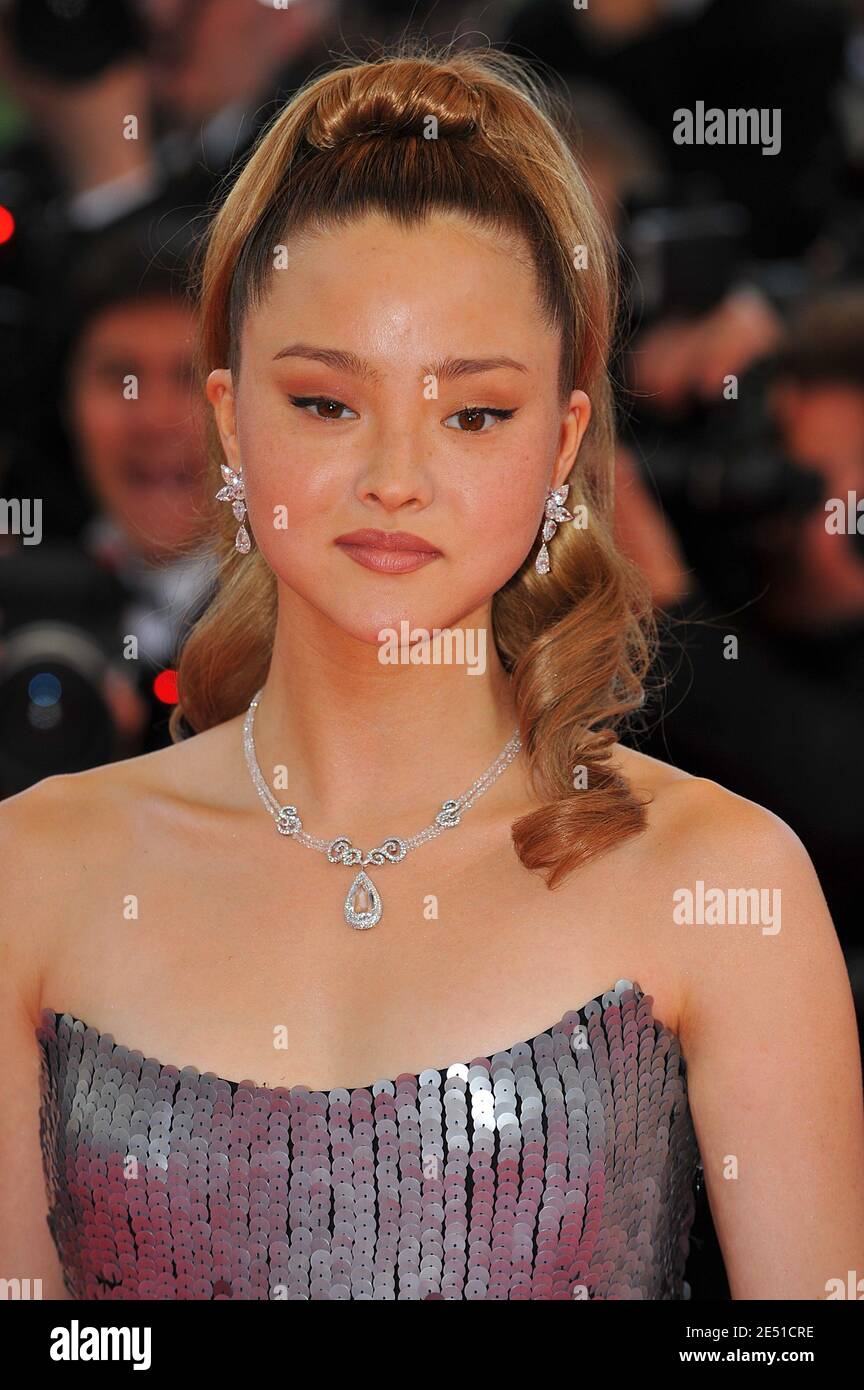 Devon Aoki seen arriving at the Palais des Festivals in Cannes, France ...