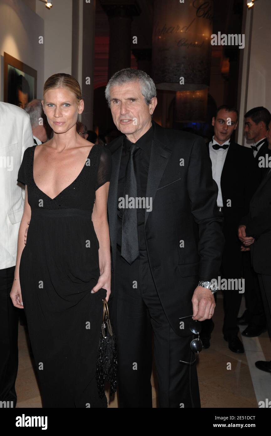 Claude Lelouch and daughter Sarah seen during the 61th Cannes Film ...