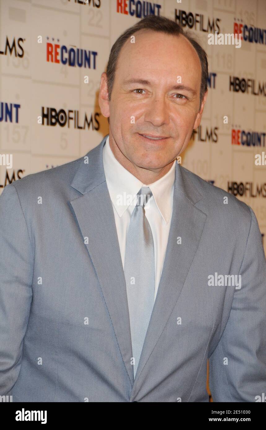 Kevin Spacey attends the premiere of HBO Films 'Recount,' held at the ...
