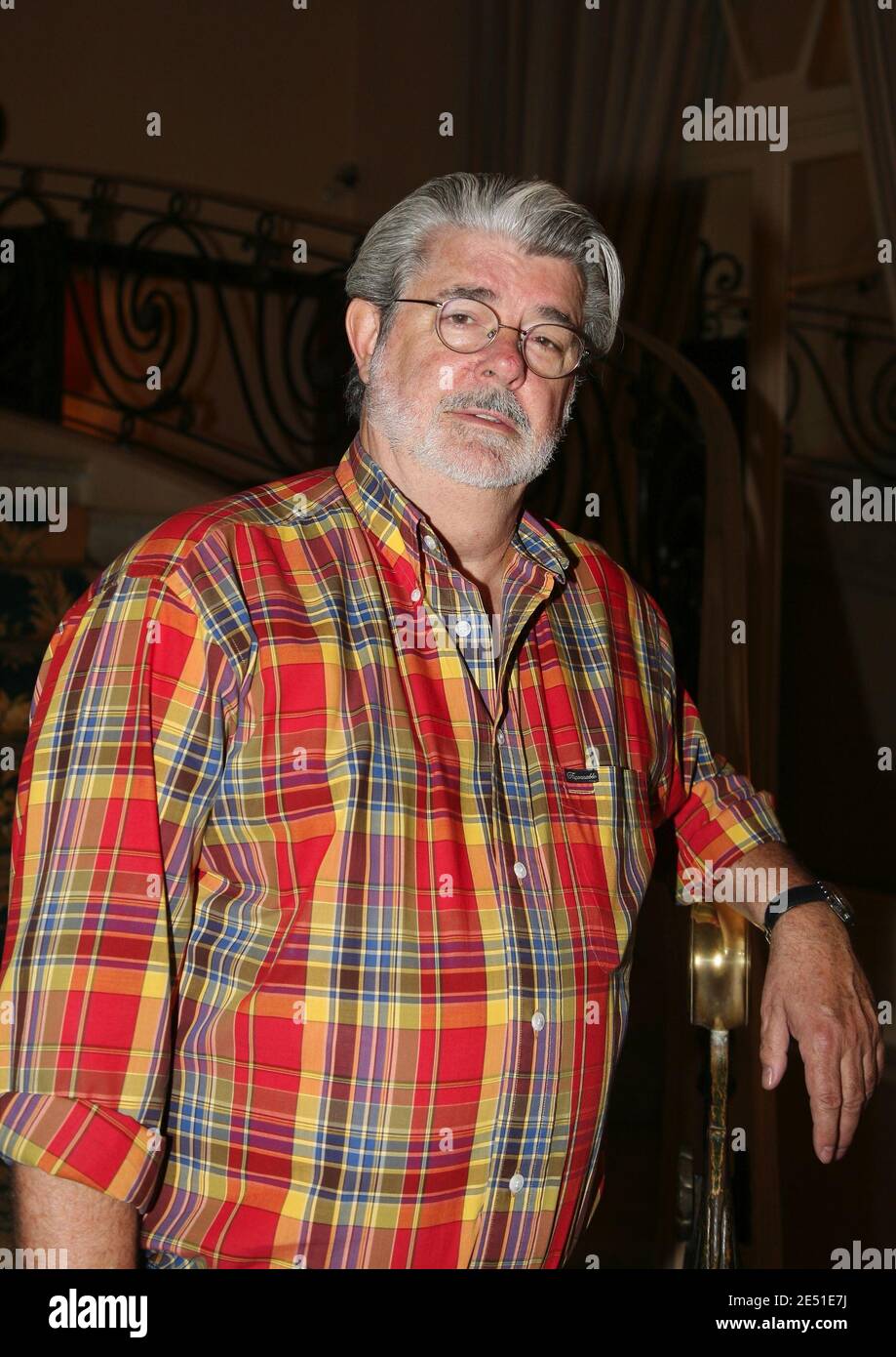 EXCLUSIVE. US Director George Lucas poses for our photographer during ...