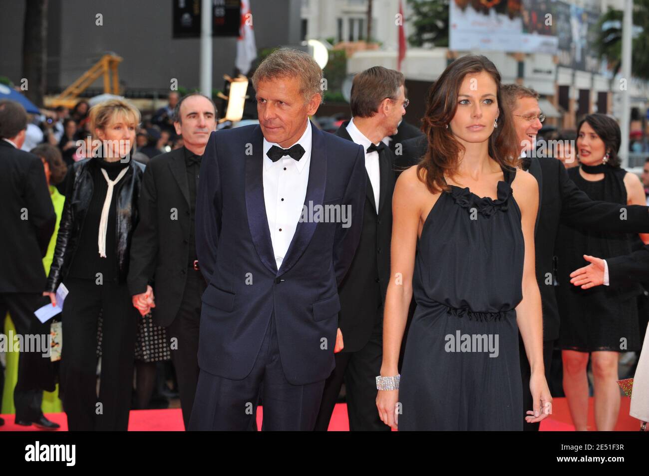 Patrick Poivre d'Arvor and his girlfriend Agathe Borne walking the ...