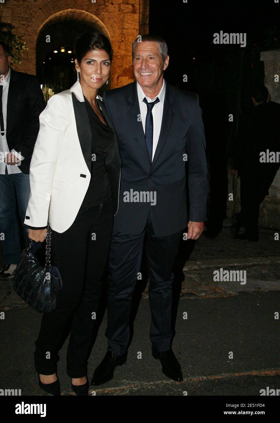 Jean-Claude Darmon and his wife attend the Canal Plus channel party ...