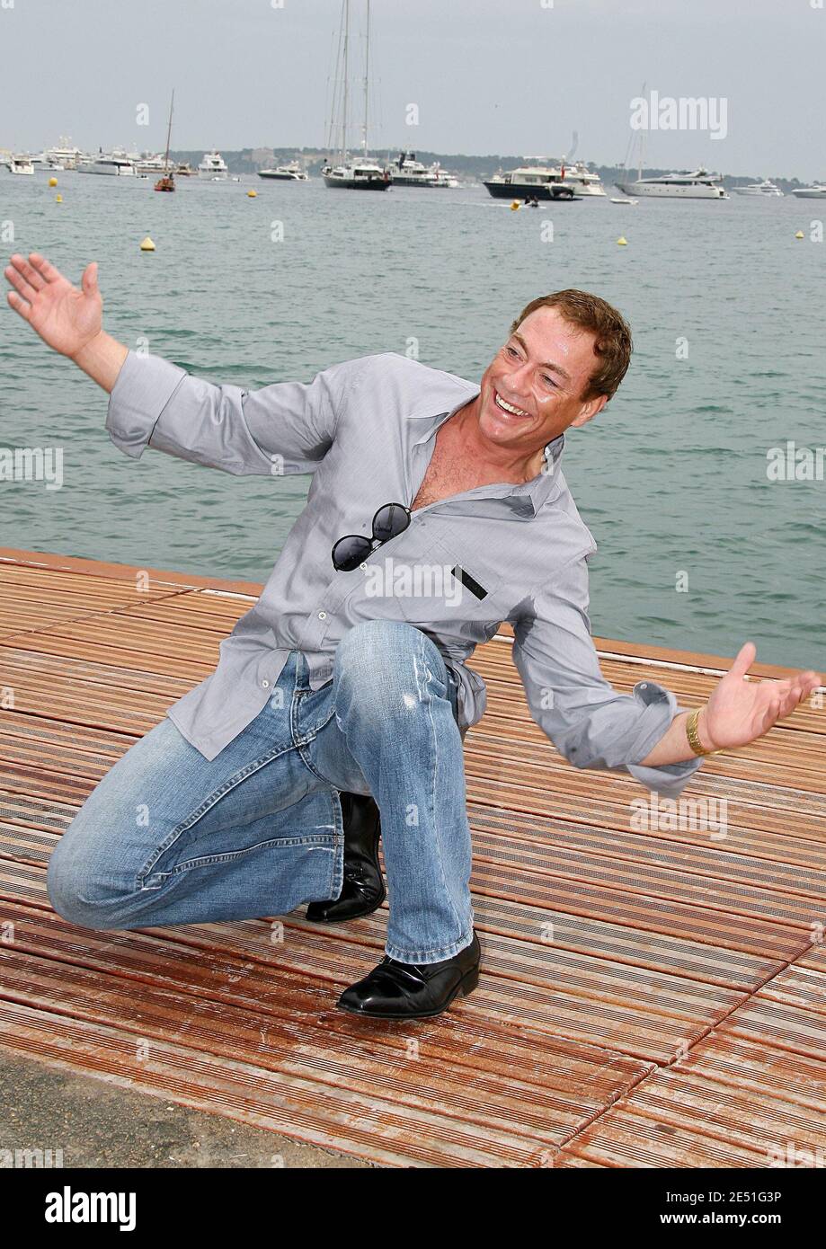 Actor Jean-Claude Van Damme poses for pictures at a photocall on ...