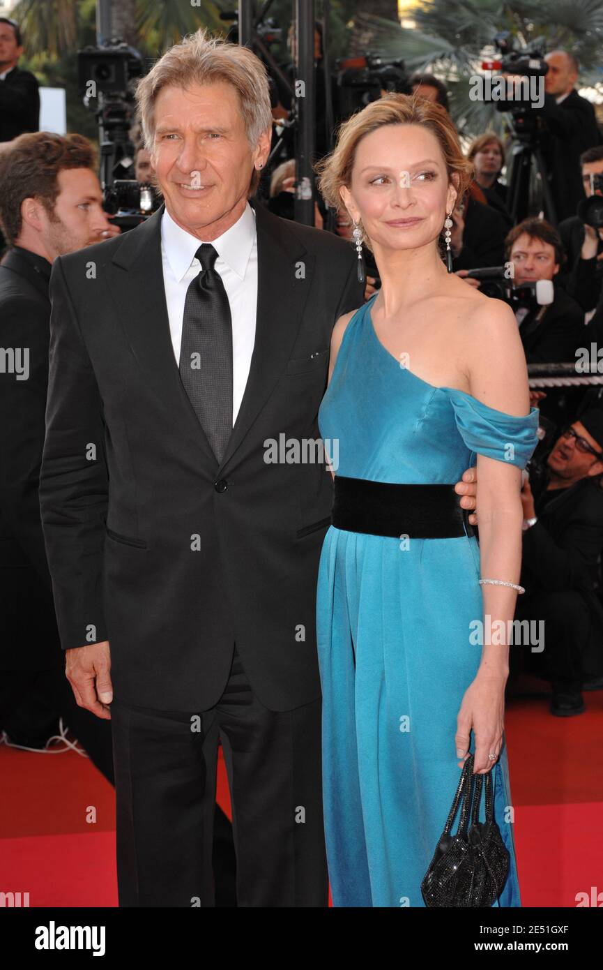 Calista Flockhart and Harrison Ford arriving at the Palais des ...