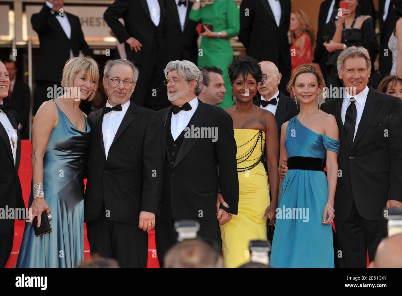 Steven Spielberg, George Lucas, Calista Flockhart, Harrison Ford ...