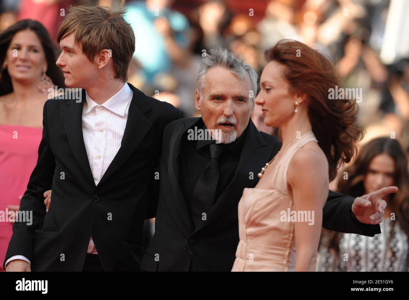 Henry Lee Hopper, Dennis Hopper and Victoria Duffy arriving at the ...