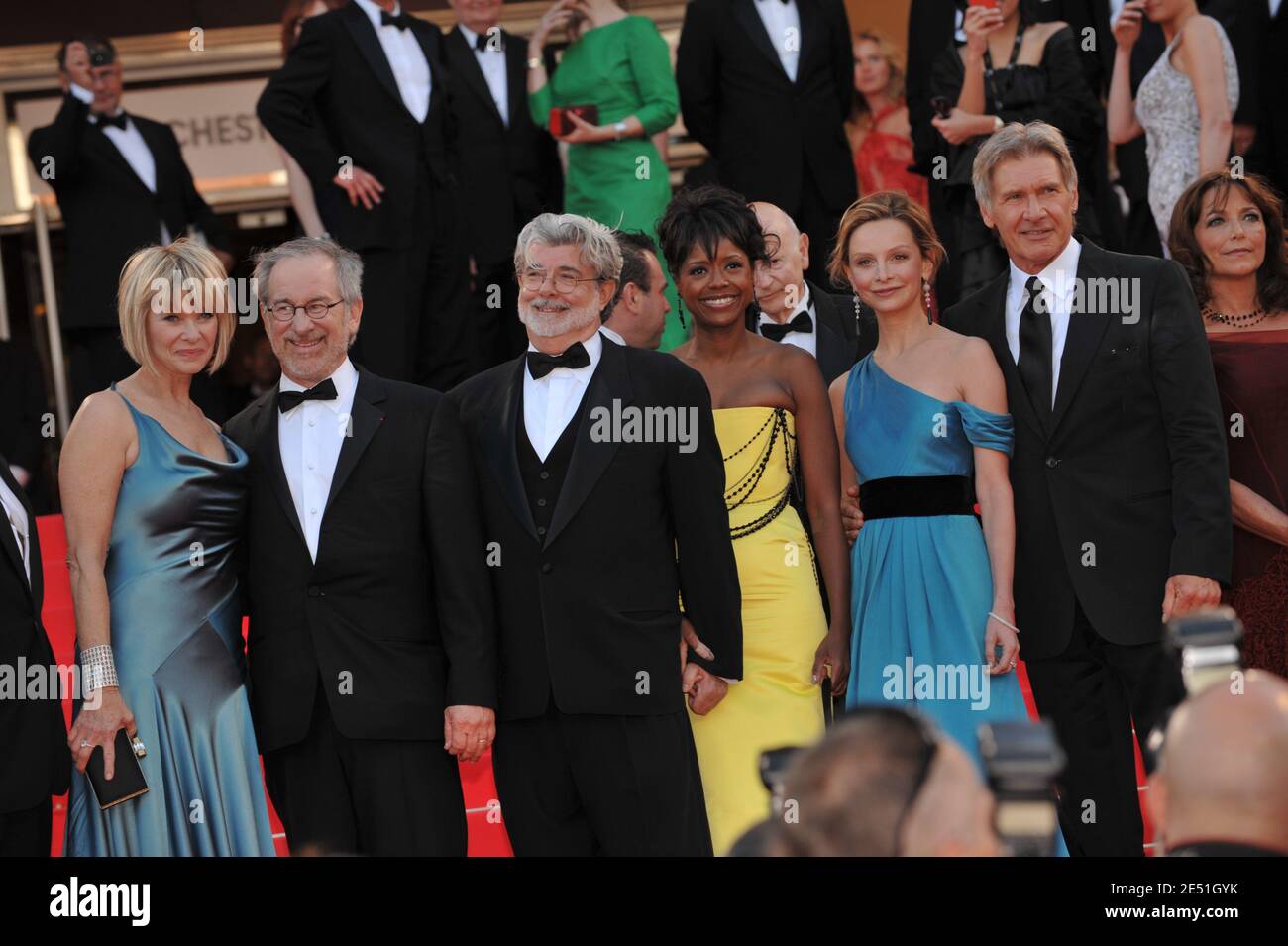Steven Spielberg, George Lucas, Calista Flockhart, Harrison Ford ...