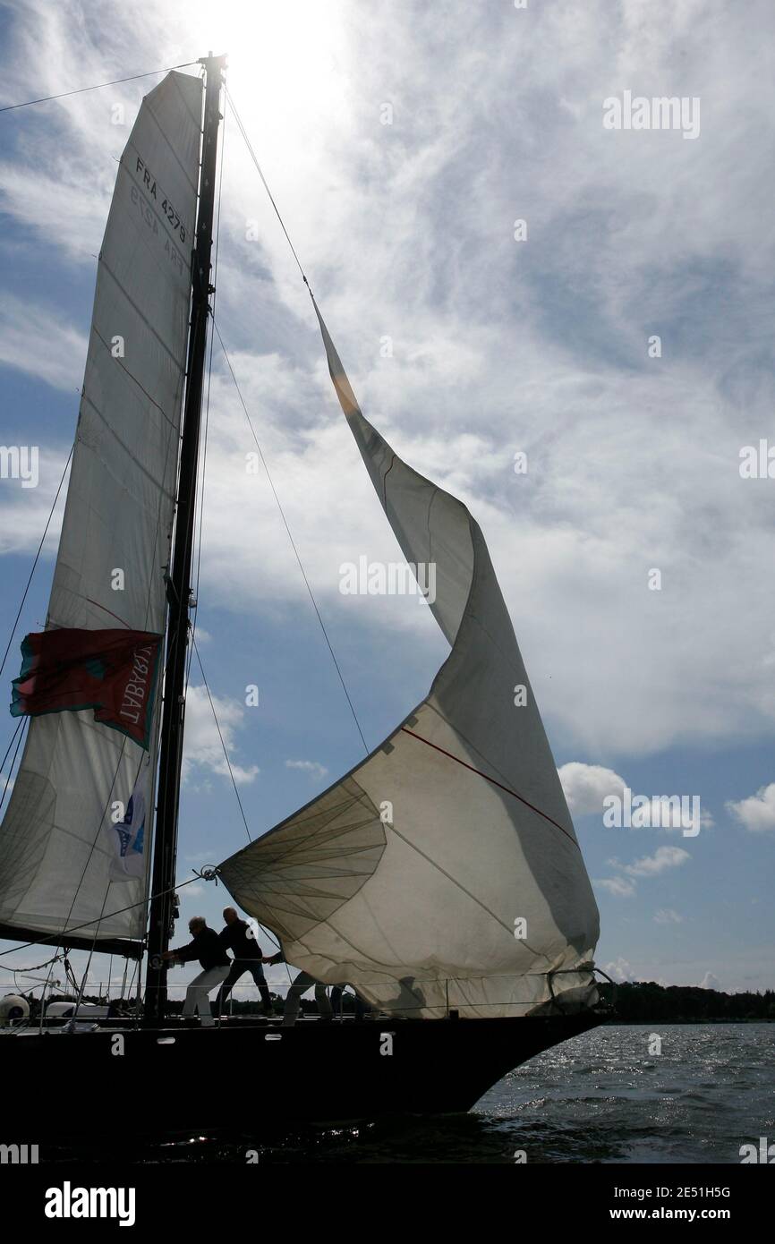 Marie Tabarly, the daughter of French sailing legend late Eric Tabarly ...