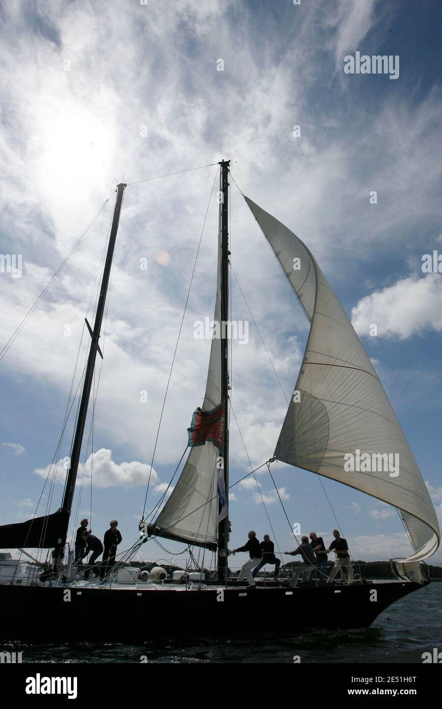 Marie Tabarly, the daughter of French sailing legend late Eric Tabarly ...