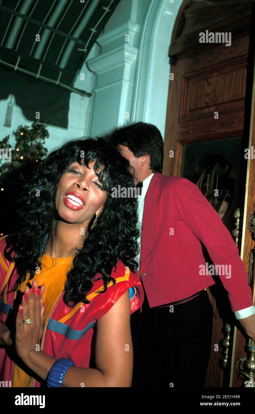 Donna Sumemr 1982 Credit: Ralph Dominguez/MediaPunch Stock Photo - Alamy