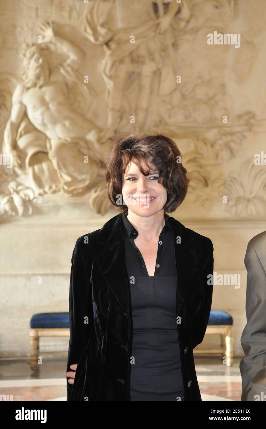 French actress Fanny Ardant attends the opening of the exhibition 'A ...