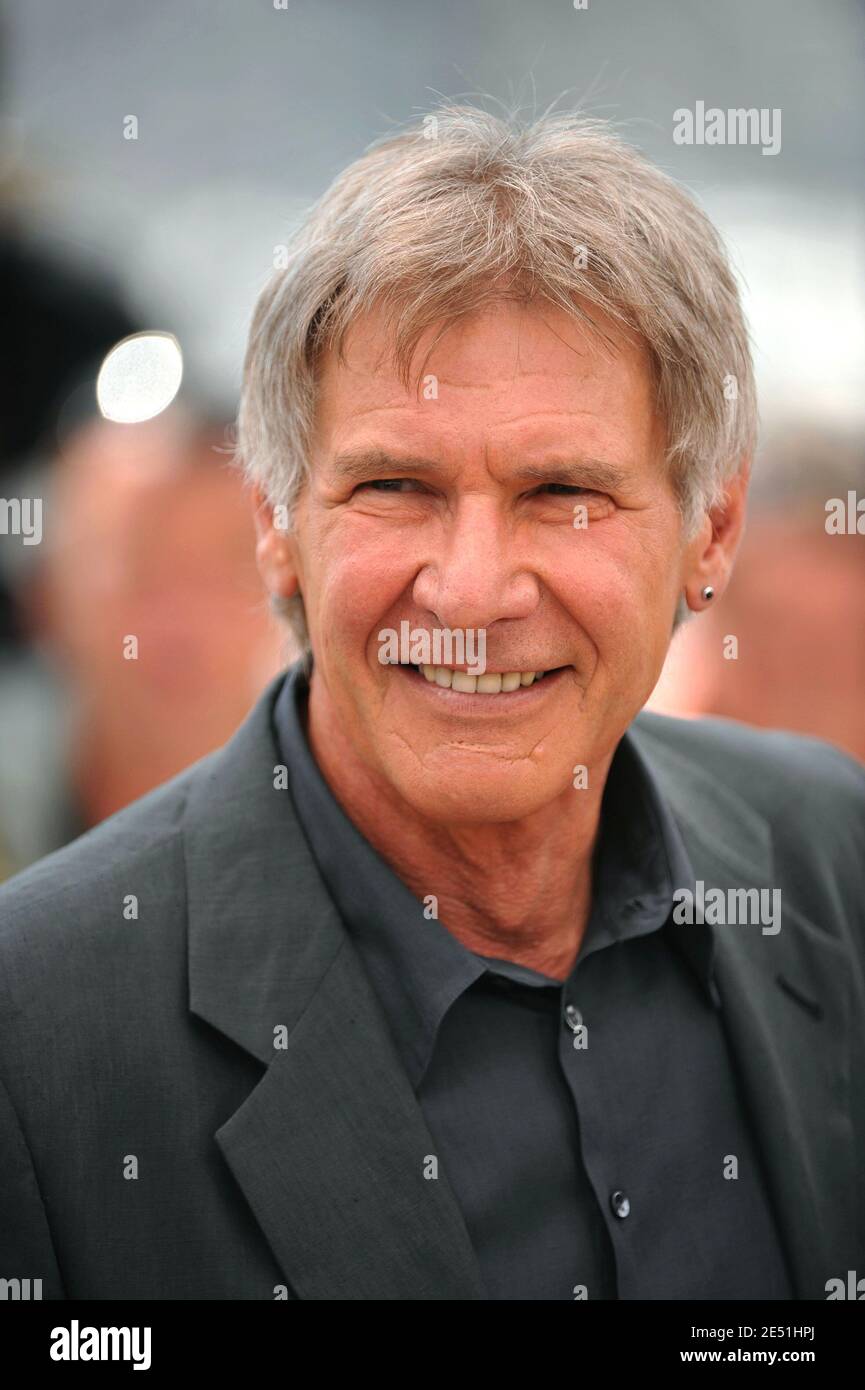 Actor Harrison Ford poses at a photocall for the film 'Indiana Jones ...