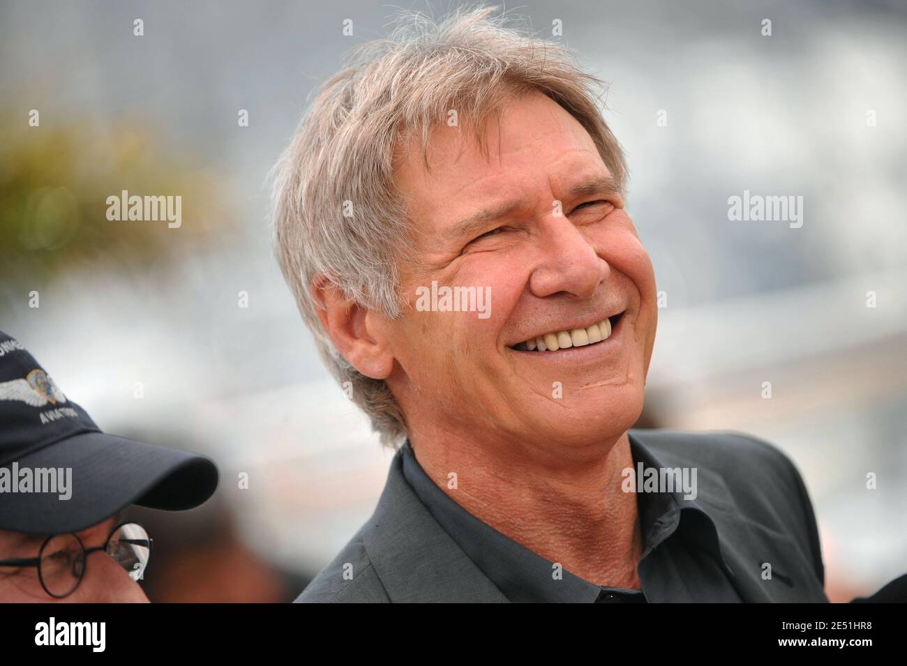 Actor Harrison Ford poses at a photocall for the film 'Indiana Jones ...