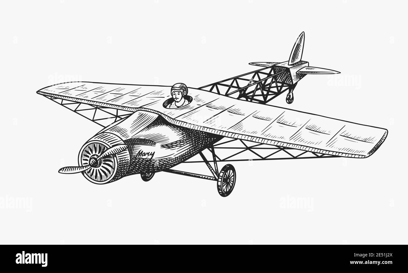 Passenger airplane corncob or plane aviation travel illustration ...