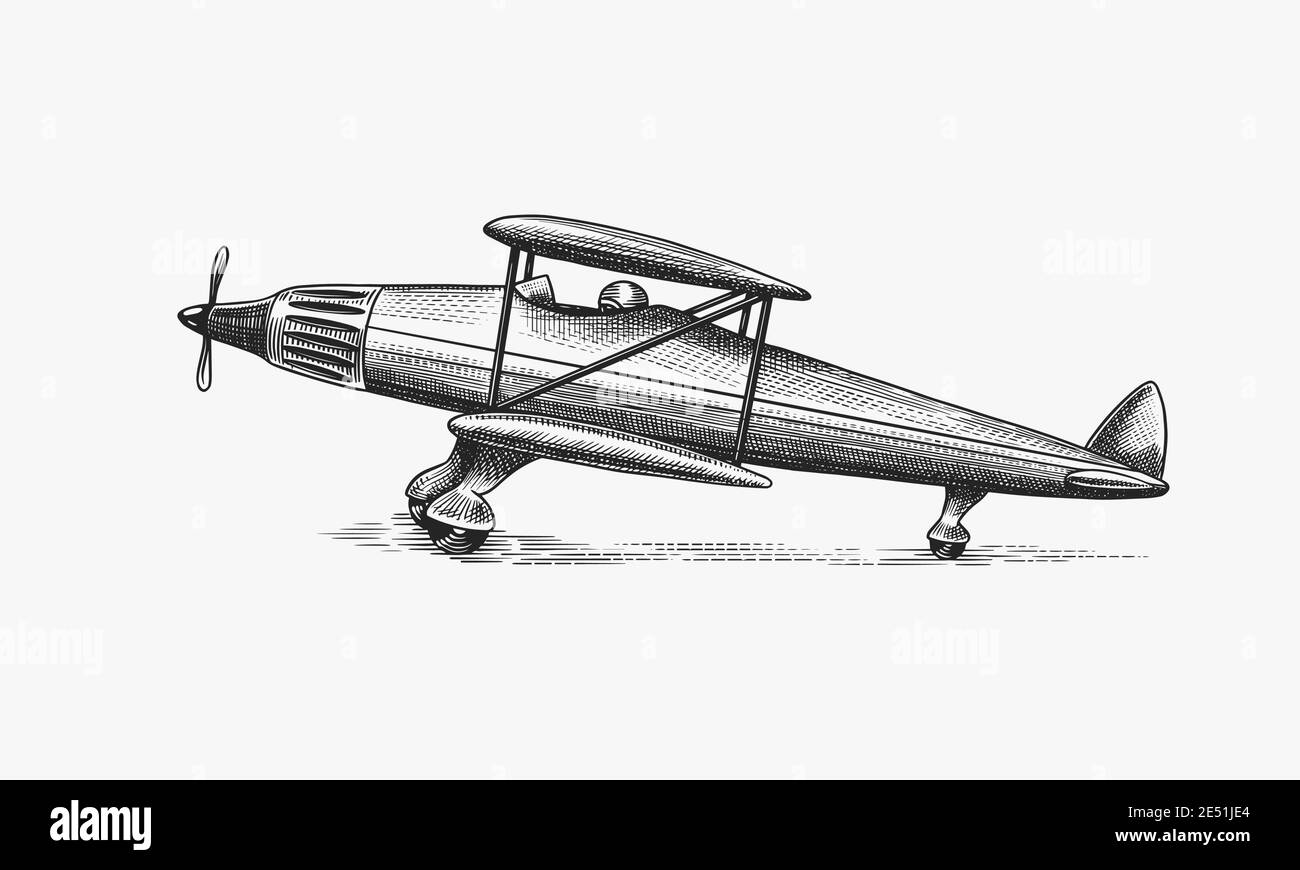 Passenger airplane corncob or plane aviation travel illustration ...