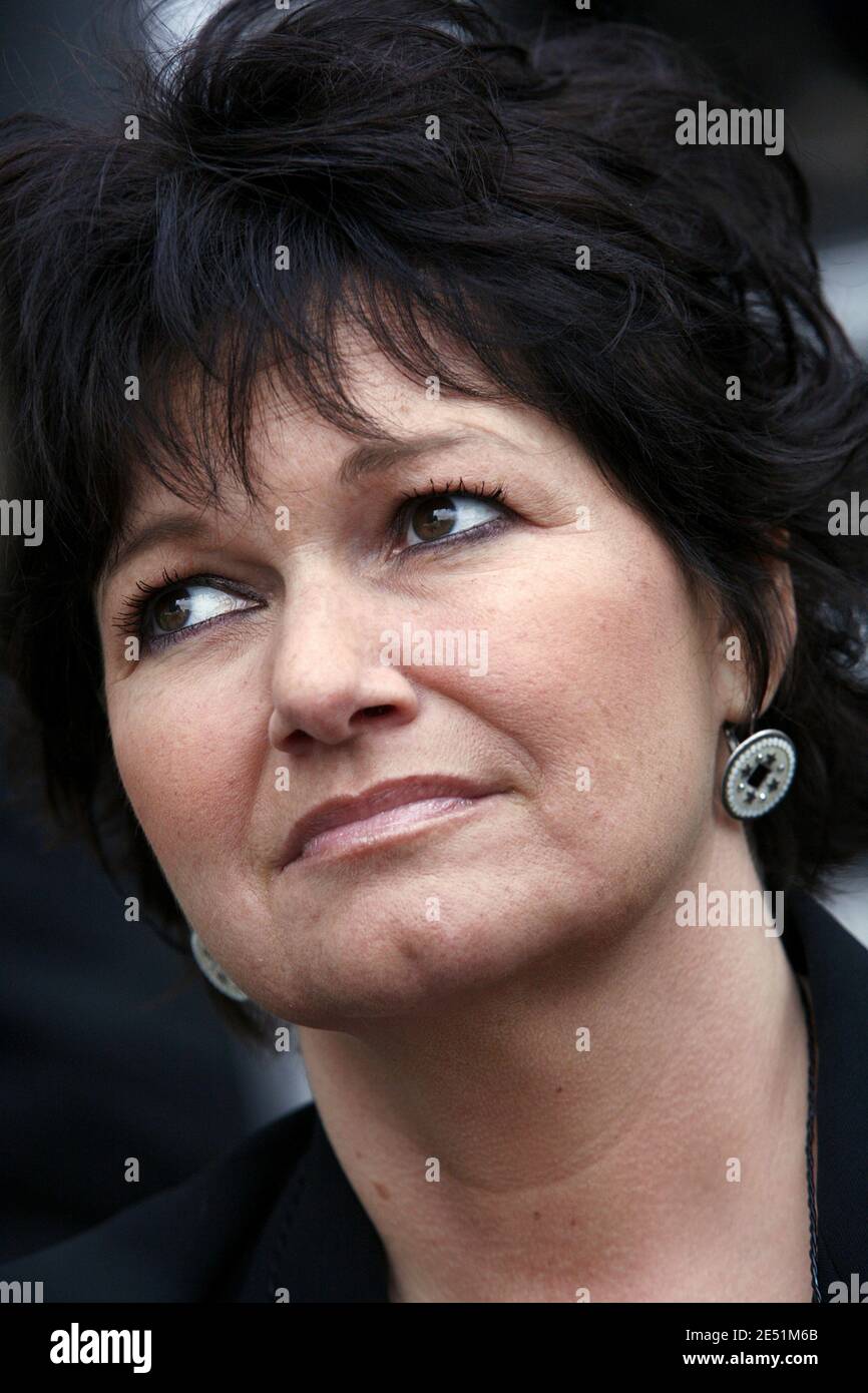 EXCLUSIVE - Maurane attends the taping of a TV show in Paris, France on ...