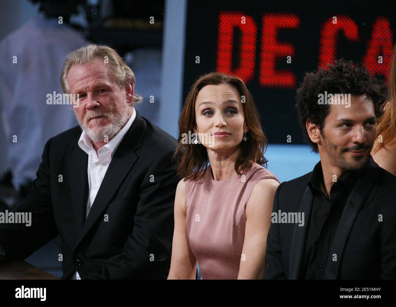 Nick Nolte, Kristin Scott Thomas and Tomer Sisley during the ...