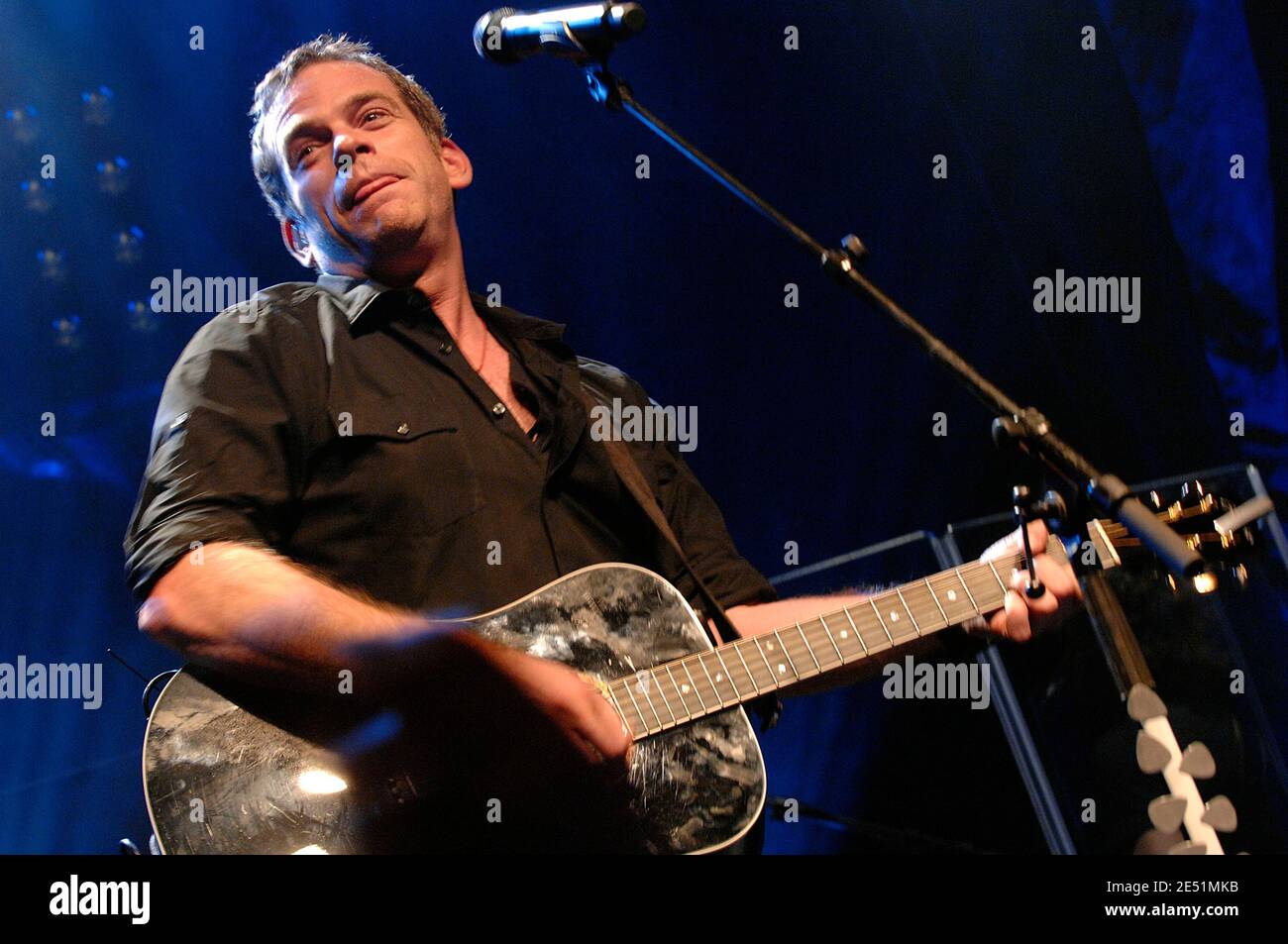 Canadian singer Garou performs live at La Cigale in Paris, France on ...