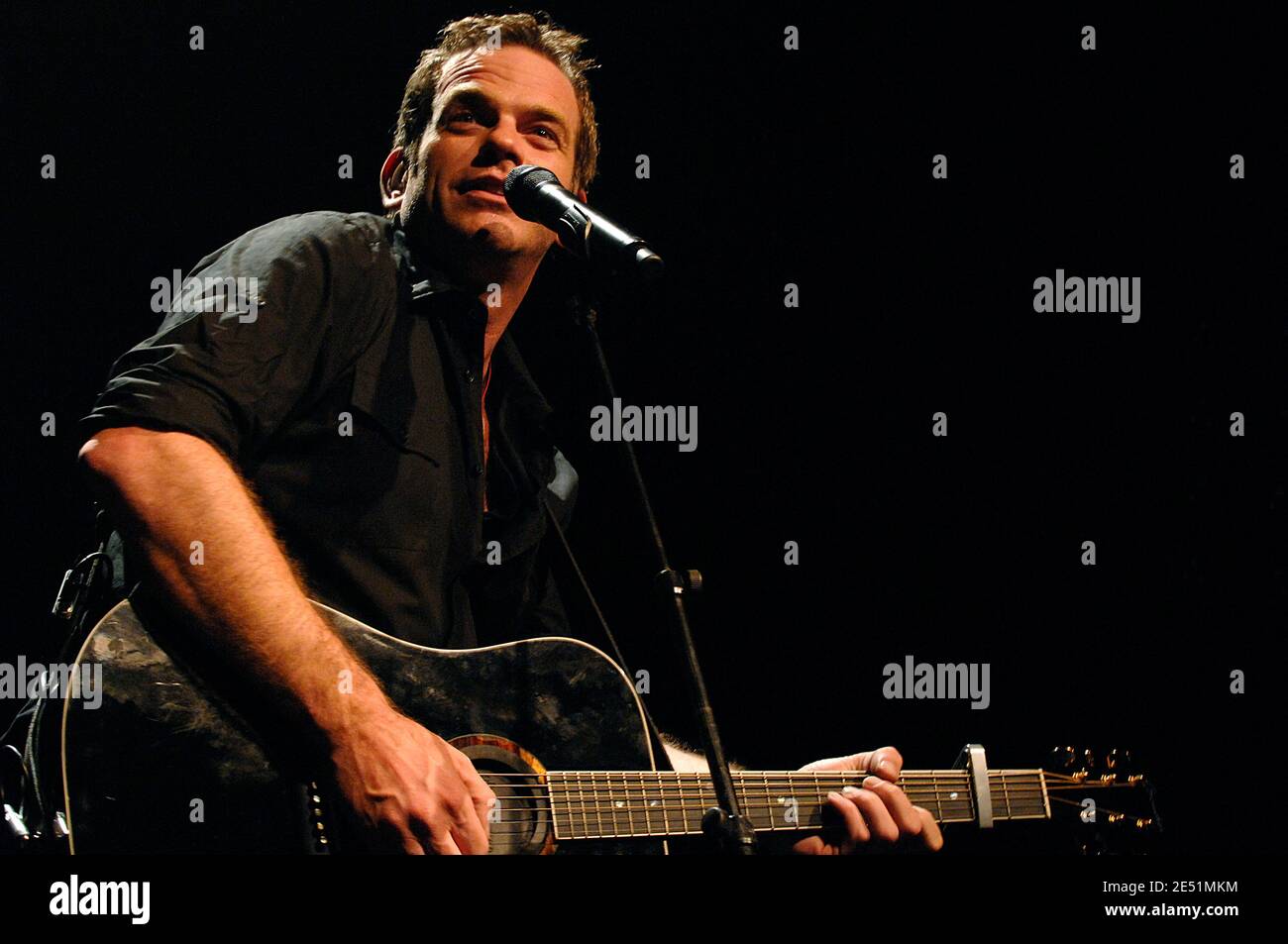 Canadian singer Garou performs live at La Cigale in Paris, France on ...