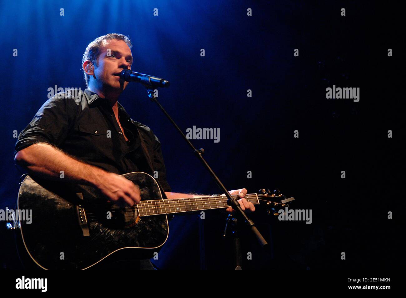 Canadian singer Garou performs live at La Cigale in Paris, France on ...