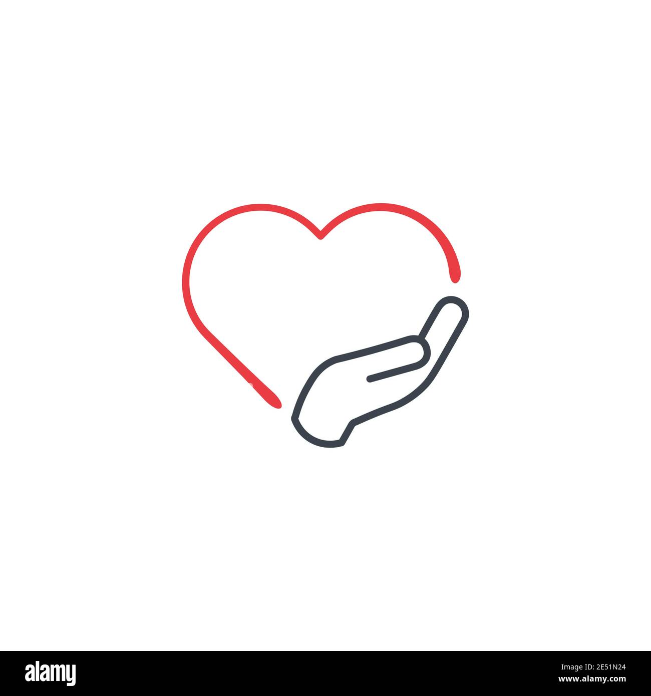 Love and Care icon Vector Logo Template Illustration Design. Put your ...