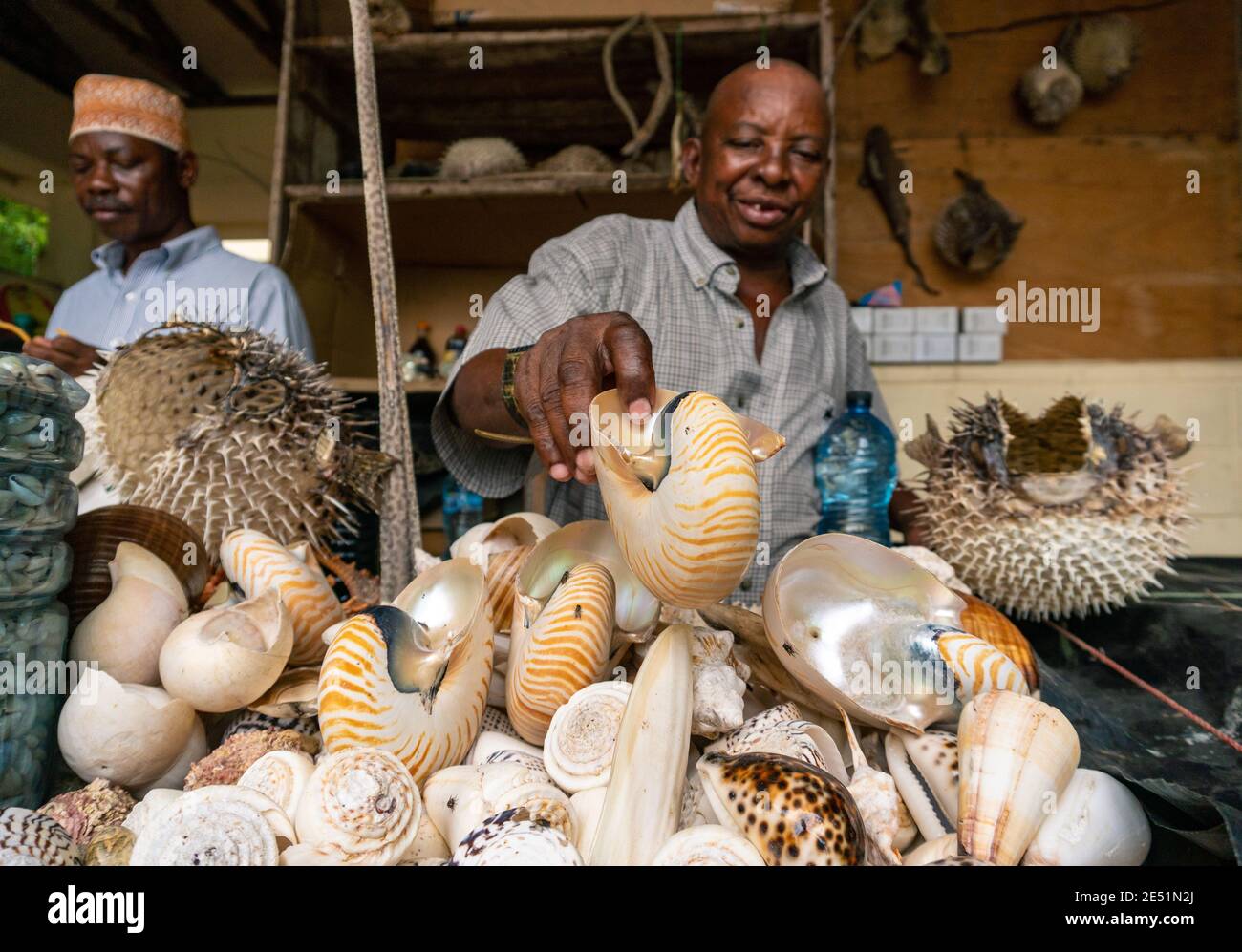 DAR ES SALAAM, TANZANIA - JANUARY 2020: Local African Swahili People ...