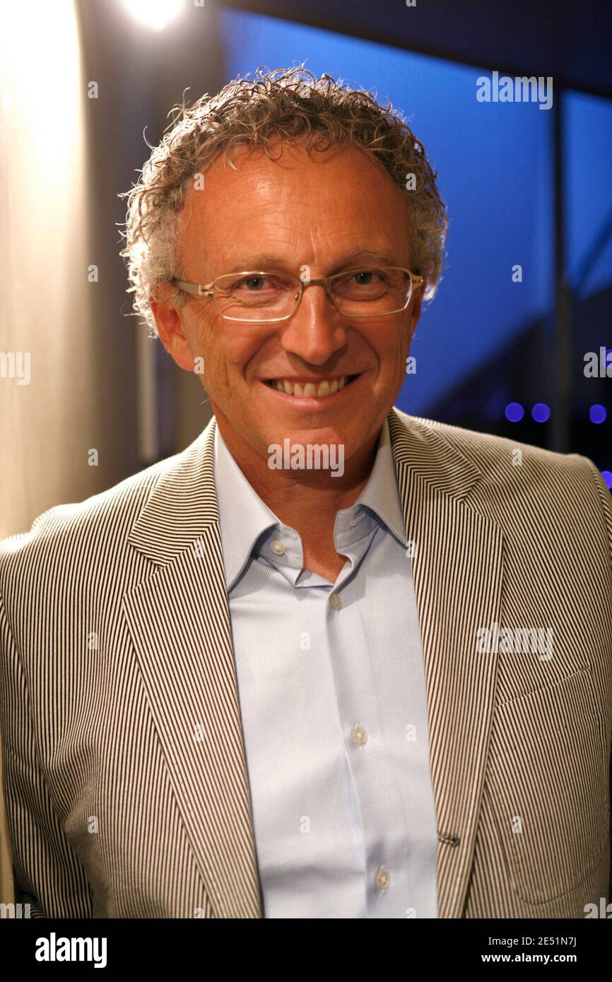 EXCLUSIVE - Nelson Monfort attends the taping of a TV show in Paris ...