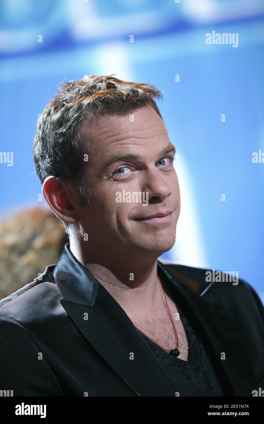 EXCLUSIVE - Canadian singer Garou attends the taping of a TV show in ...