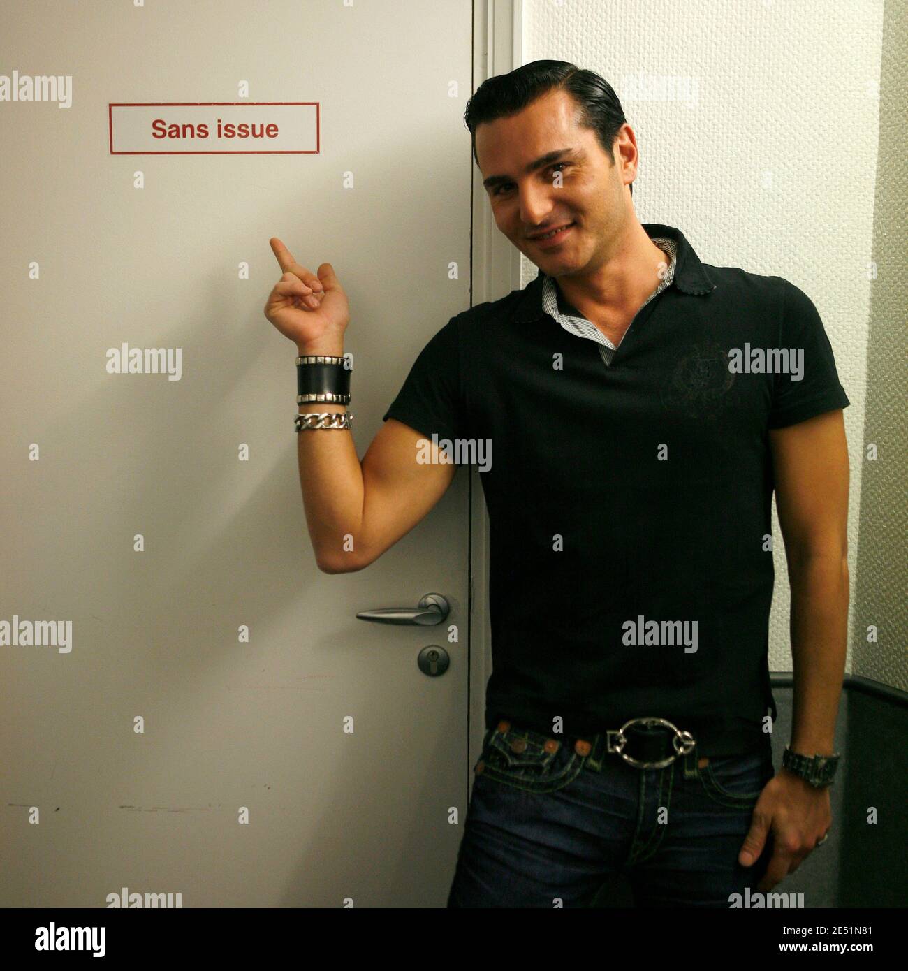 EXCLUSIVE - David Vendetta attends the taping of a TV show in Paris ...