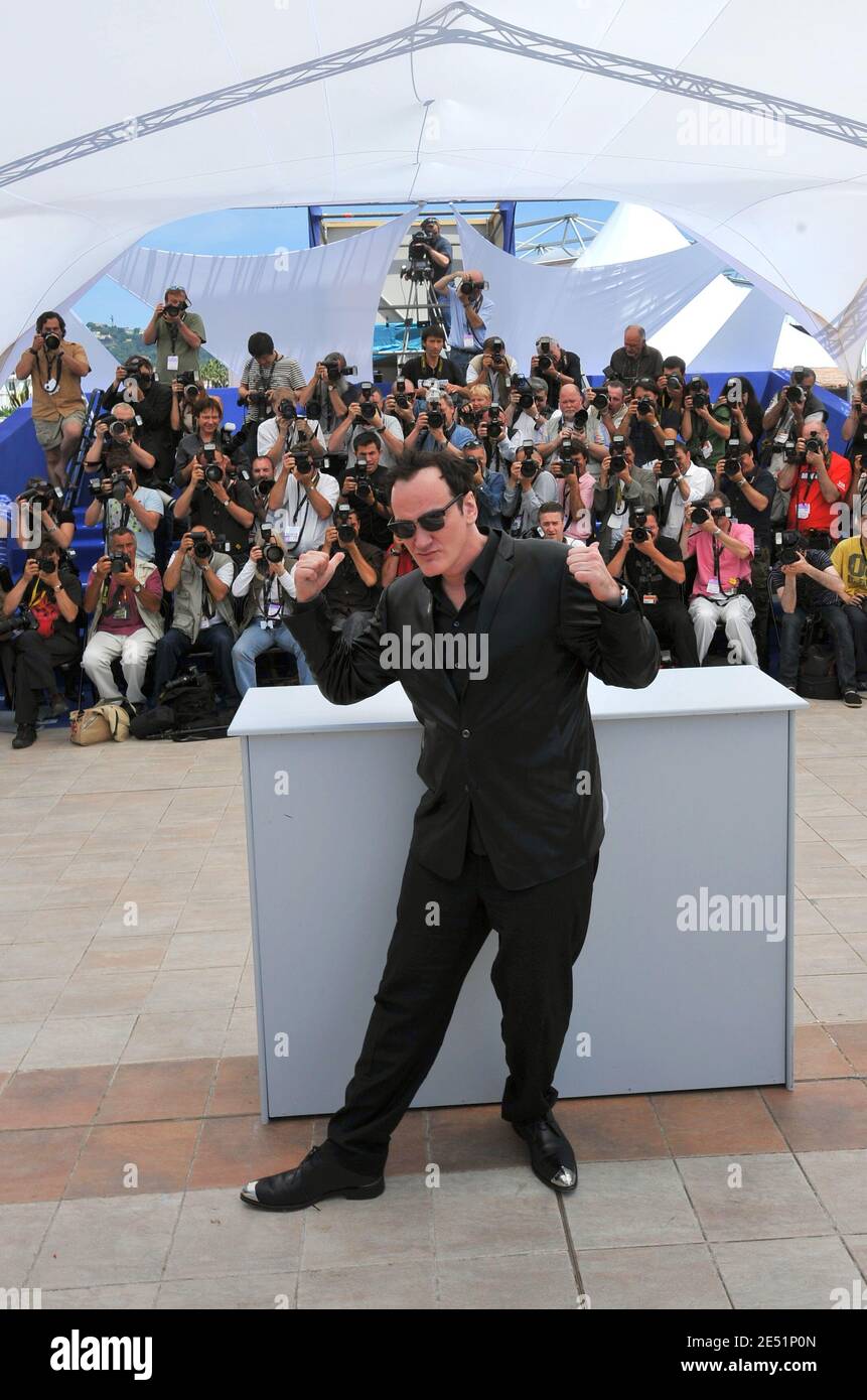 Director Quentin Tarantino poses at a photocall for 'La Lecon De Cinema ...