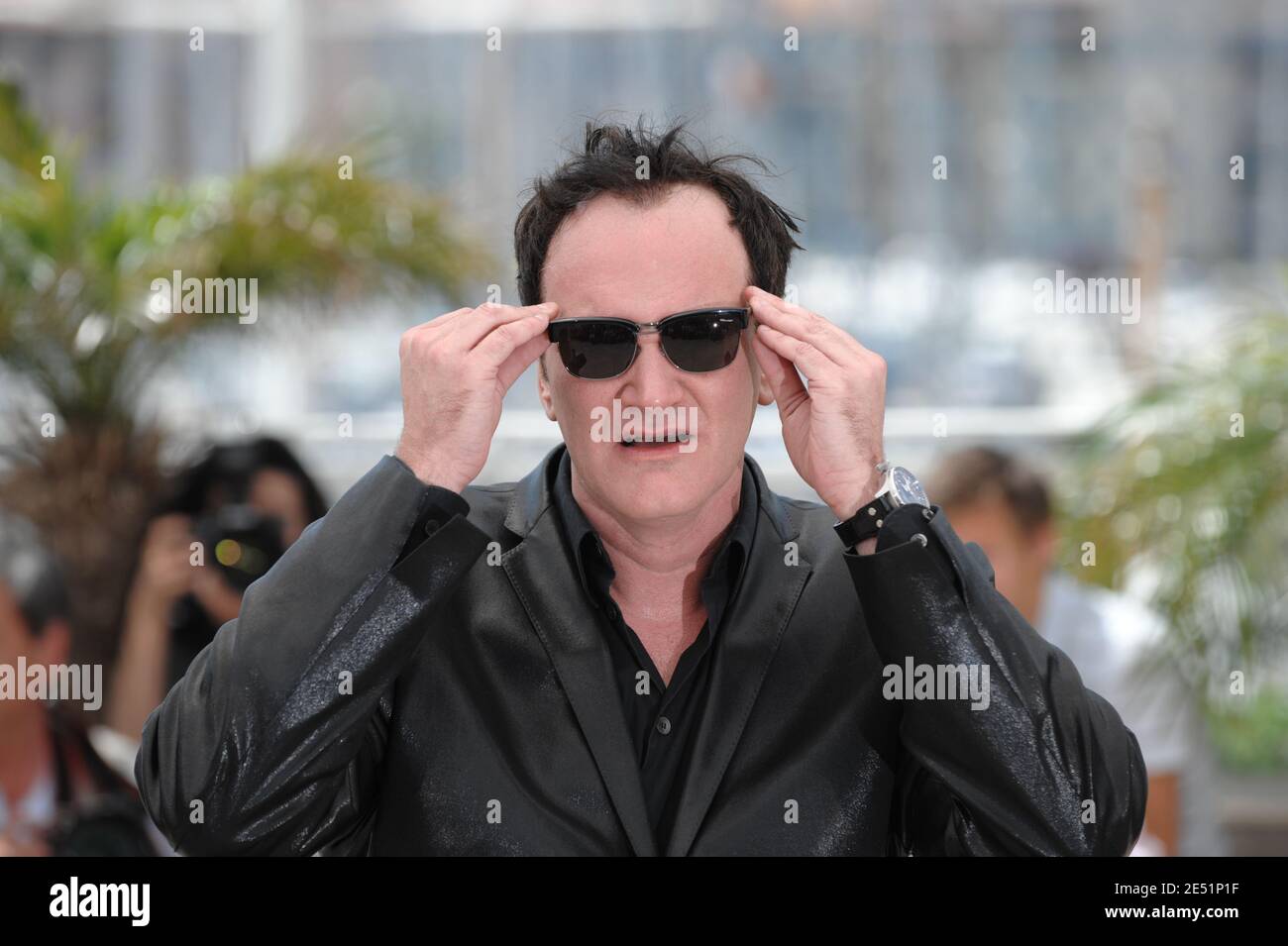 Director Quentin Tarantino poses at a photocall for 'La Lecon De Cinema ...
