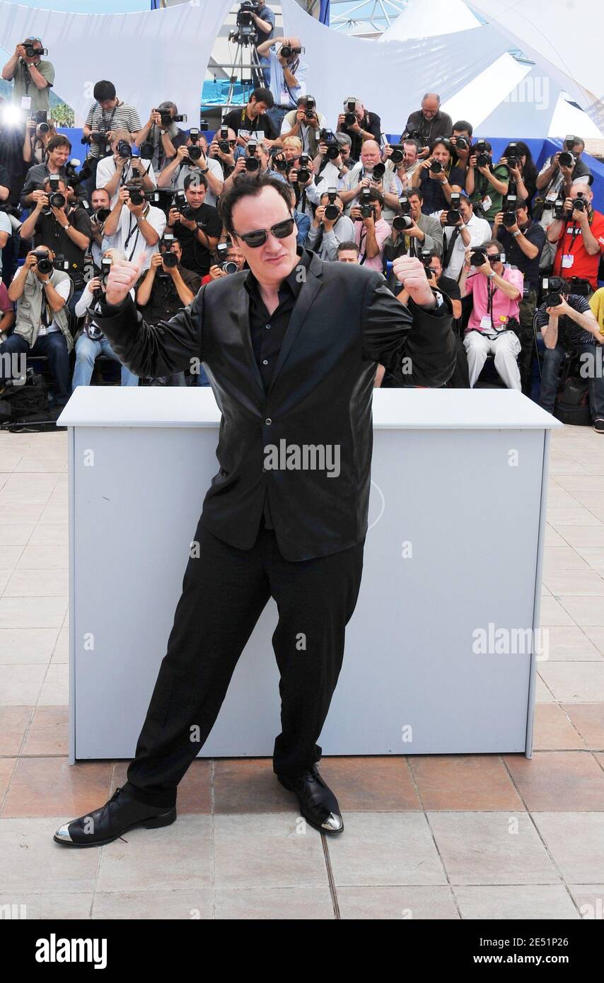 Director Quentin Tarantino poses at a photocall for 'La Lecon De Cinema ...