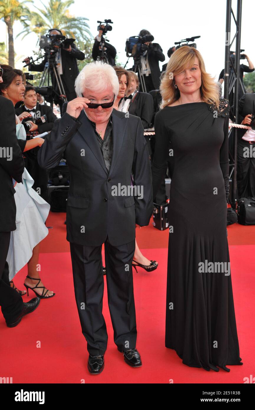 Marc Cerrone with his wife seen arriving at the Palais des Festivals in ...