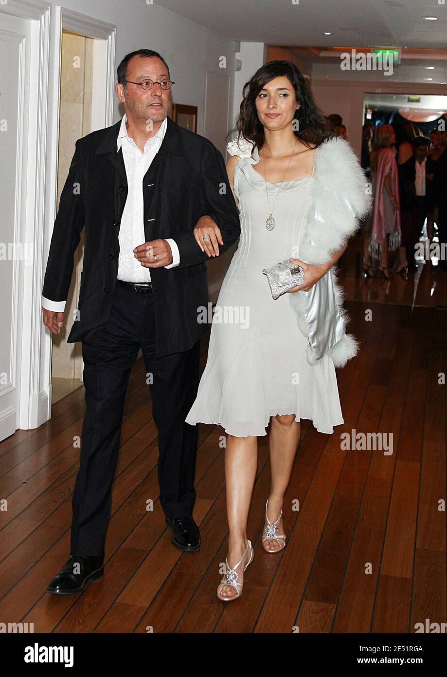 Jean Reno and his wife attend the 'Elle Dior Party' held at Eden Roc ...