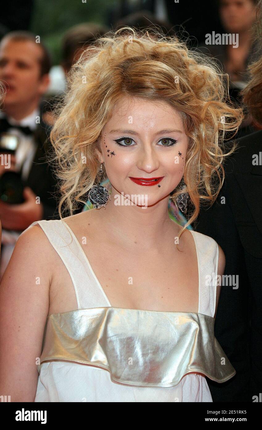 Former TV contestant of 'La Nouvelle Star' Lucile seen arriving at the ...