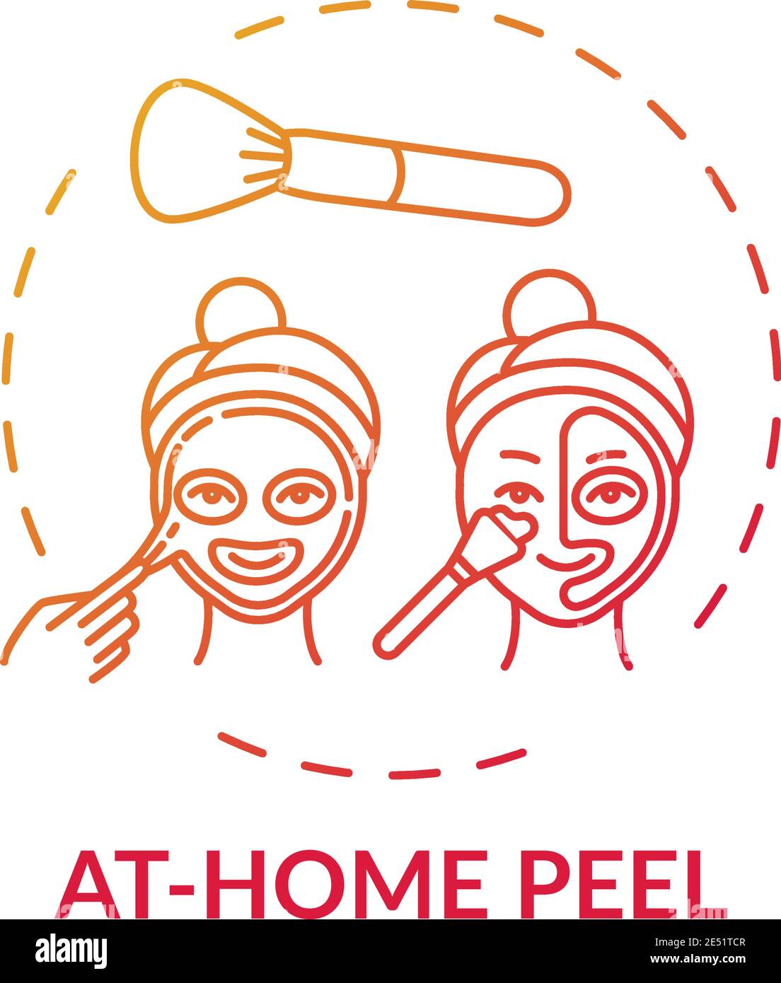 Woman peeling body Stock Vector Images - Alamy