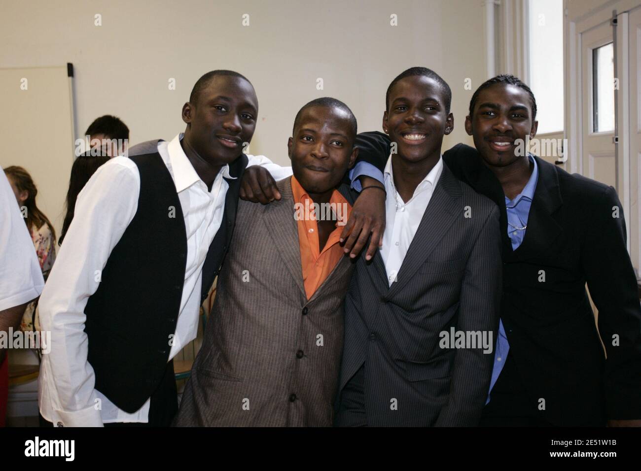 The students who play in the film 'Entre les Murs (The Class)' are seen ...