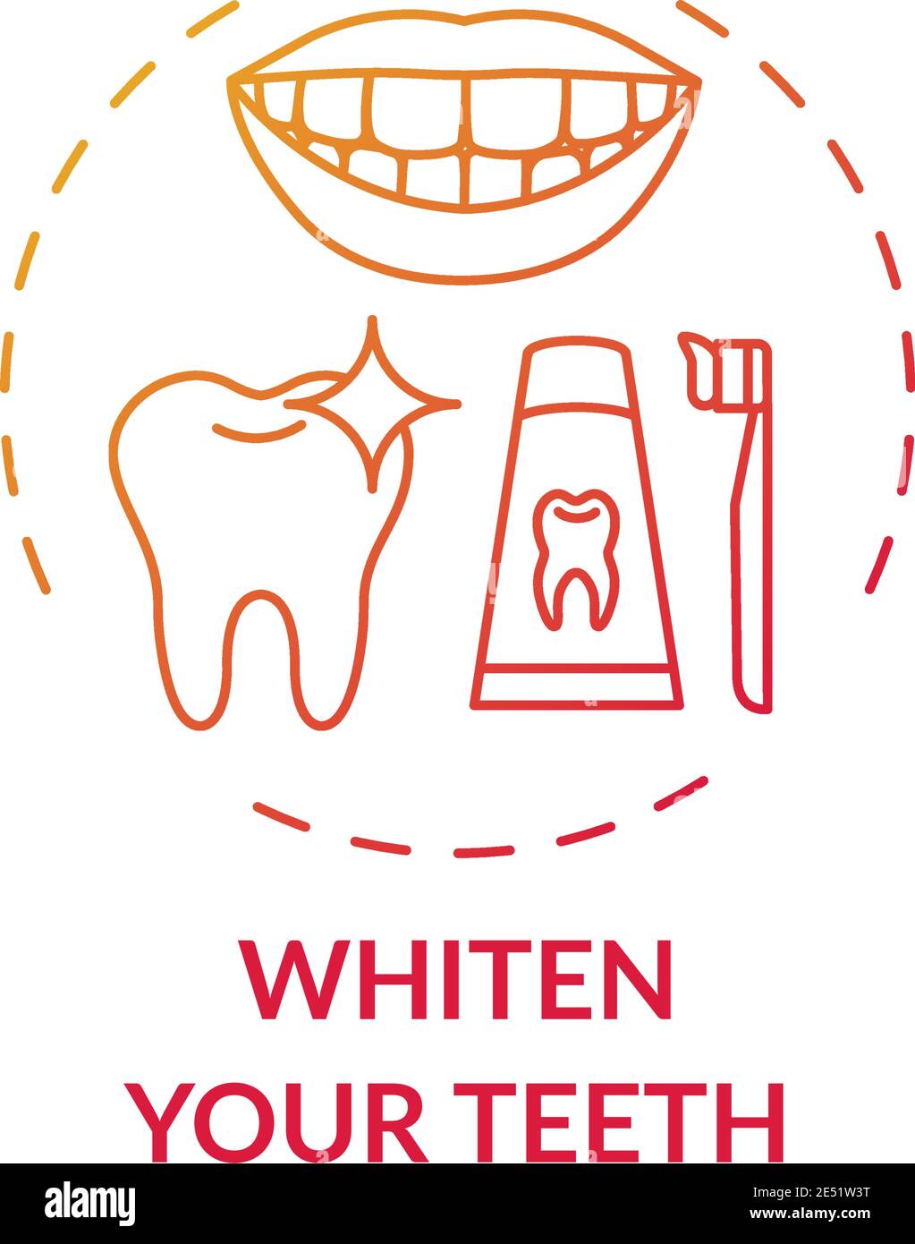 Whitening teeth concept icon Stock Vector Image & Art - Alamy
