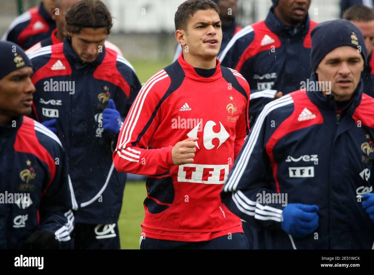 France's Florent Malouda, Mathieu Flamini, Hatem Ben Arfa and Willy ...