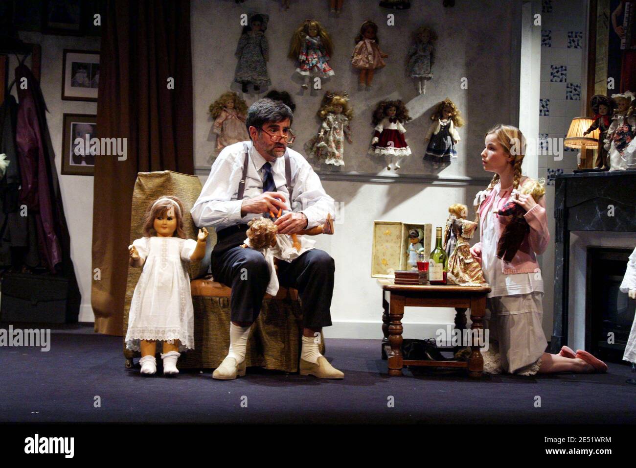 Cecilia Cara and Didier Brice during the run through of the play ...