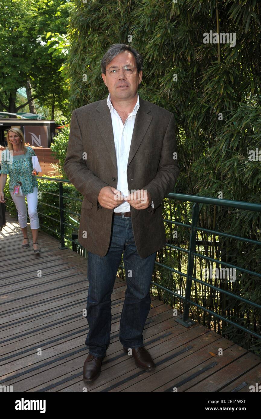 Benoit Duquesne arrives at the 'Village', the VIP area of the French ...