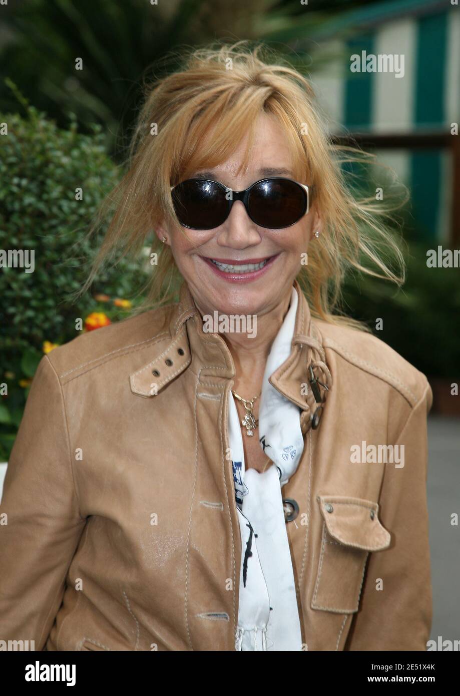 Marie-Anne Chazel arriving at the VIP village during 2008 French Tennis ...