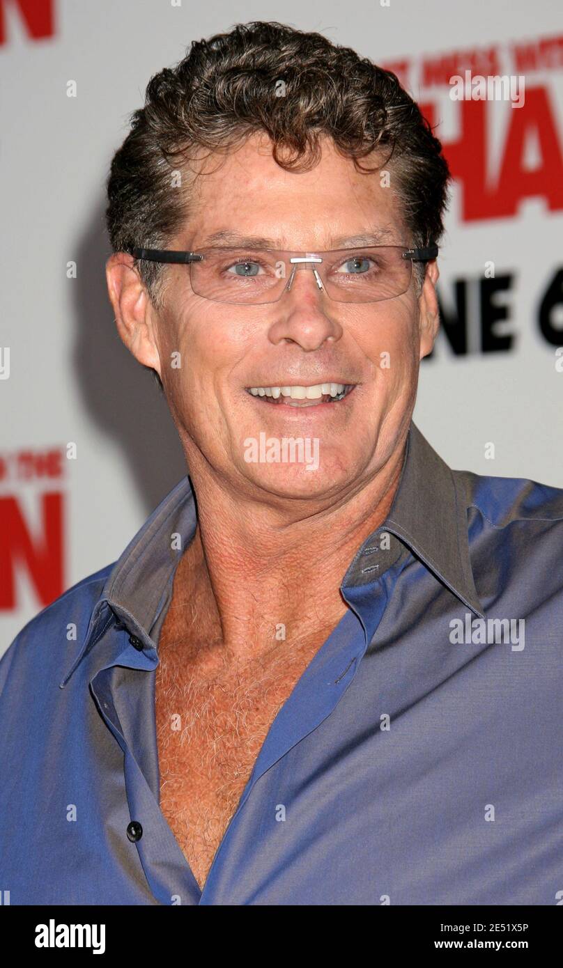 David Hasselhoff arriving for the World Premiere of 'You Don't Mess ...