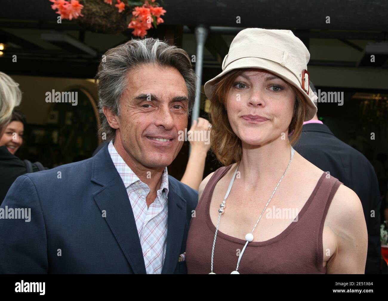 Gerard Holtz and Alexandra Kazan arriving at the VIP village during ...