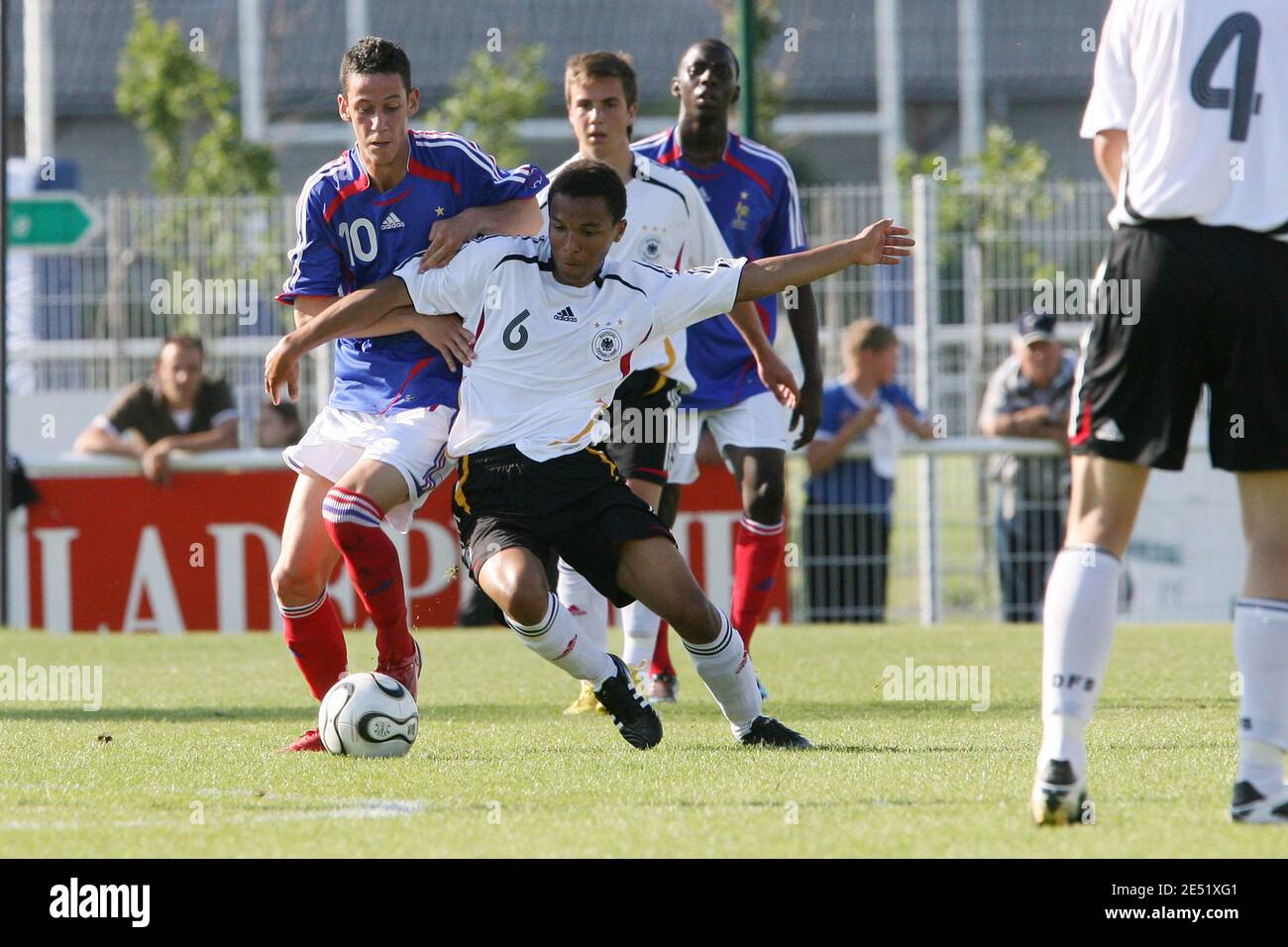 Germany's Alexandre Coeff and France's Bern Brecht during the Under 16 ...