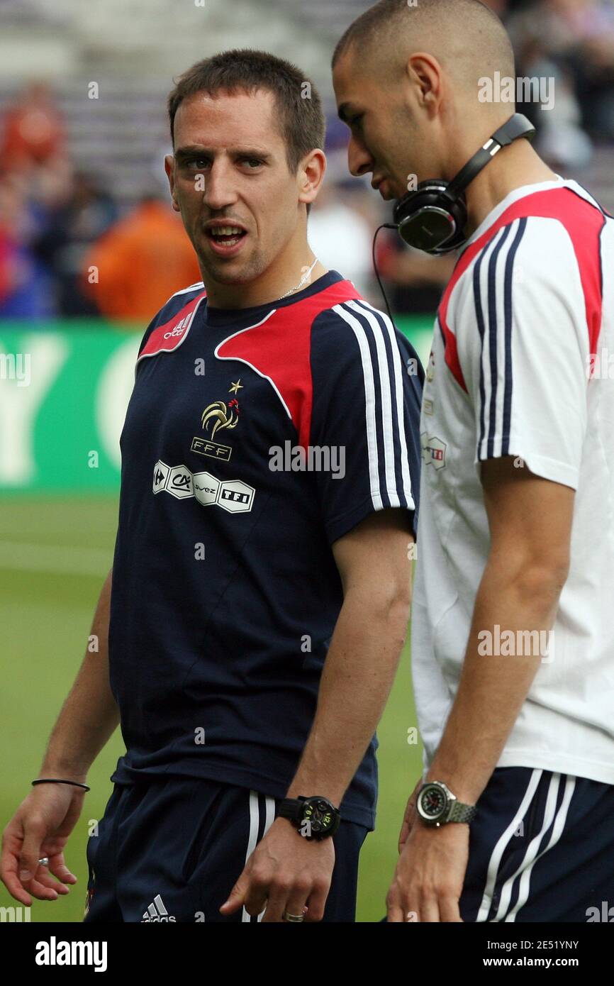 Franck ribery karim benzema france hi-res stock photography and images ...