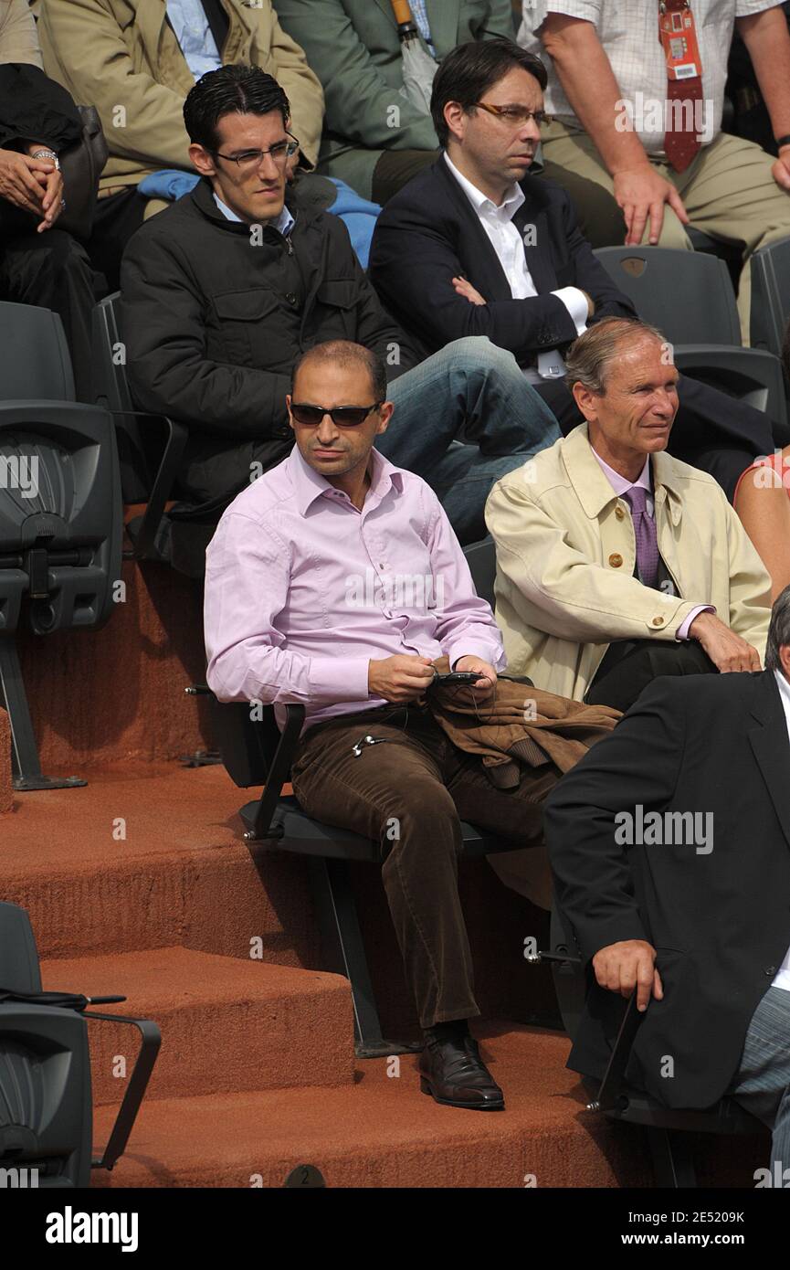 Thomas Fabius attends a match during the 2008 French Tennis Open at ...