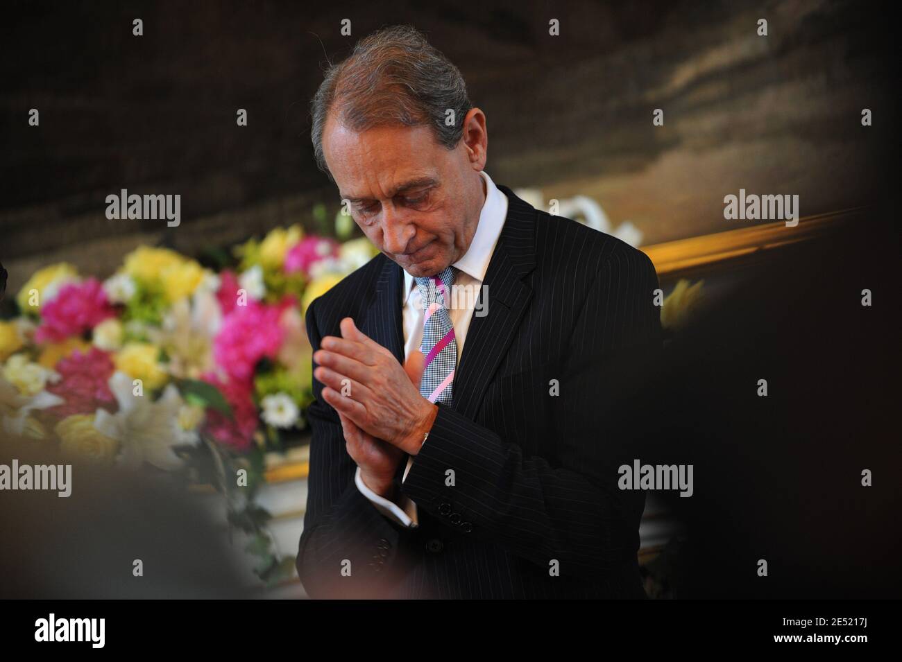 Paris Mayor Bertrand Delanoe on visit in Strasbourg, France on June 4 ...