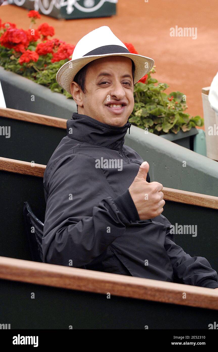 Booder attends the men's Semi of Finale of the French Tennis Open at ...